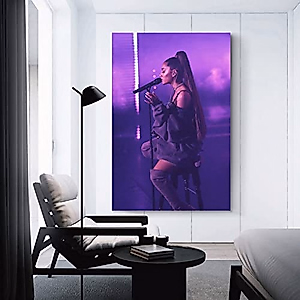 BIVEE Ariana Singer Grande Art Poster 08x12inch(20x30cm) Print Aesthetic Room Wall Decor for Family Bedroom Office Decorative Posters Gift Wall