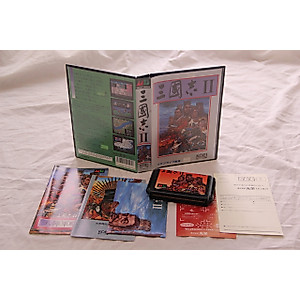 Romance Three Kingdoms II -San Goku Shi SEGA Mega Drive Japan Original with Manual Game T-76023