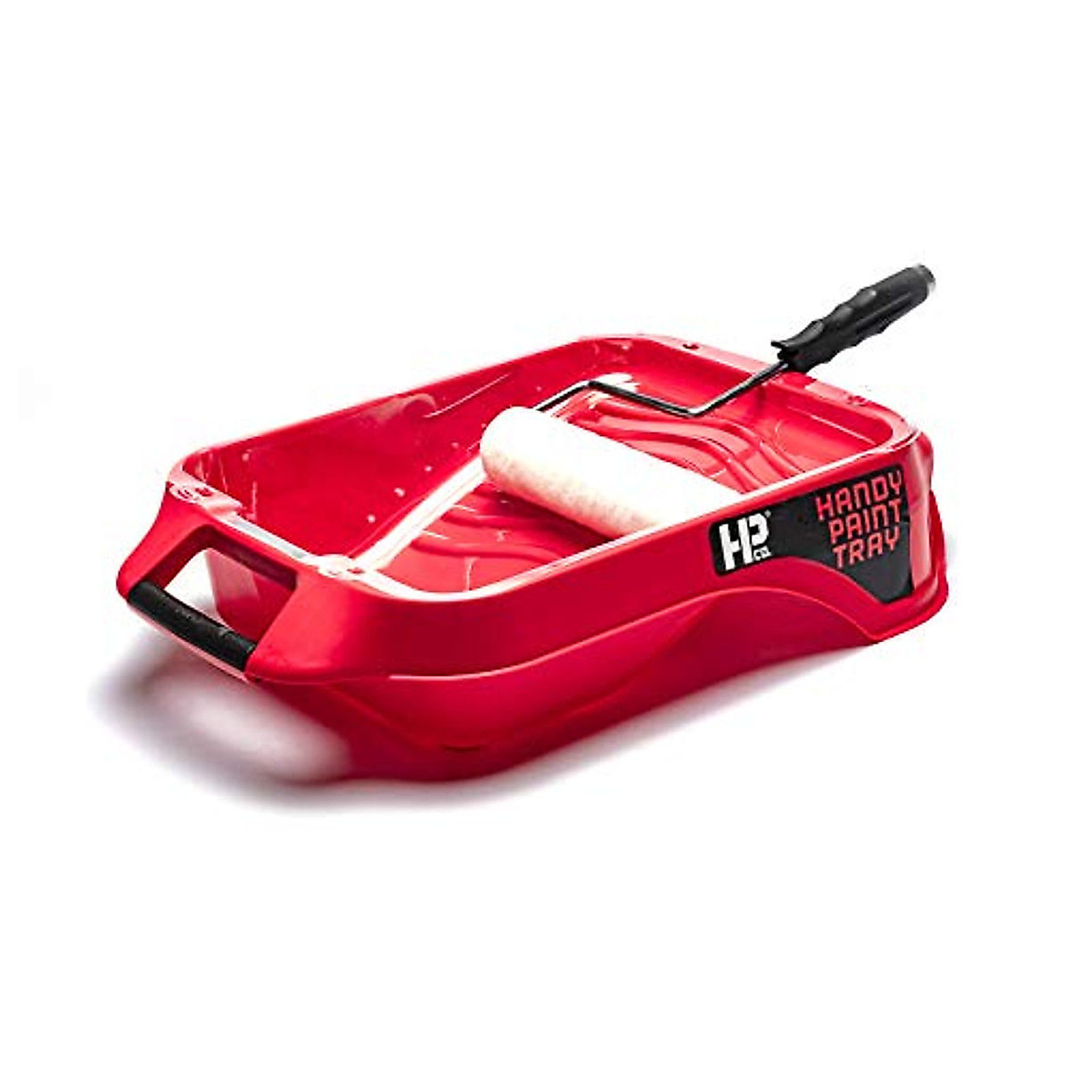 Handy Paint Tray, Deep-Well Design Holds Up to a Gallon of Paint or Stain, Sturdy Handles on Both Ends, Integrated Magnetic Brush Holder