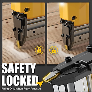 18GA Cordless Brad Nailer for Dewalt 20V MAX Battery: Electric Brad Nail Gun with 18 Gauge Nails for Upholstery Woodworking - Brushless- 2 Mode - 5/8 to 1-1/4 Inch - Tool Only