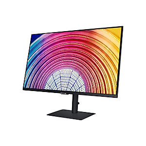 SAMSUNG S60A Series 27-Inch WQHD (2560x1440) Computer Monitor, 75Hz, IPS Panel, HDMI, HDR10 (1 Billion Colors), Height Adjustable Stand, TUV-Certified Intelligent Eye Care (LS27A600NWNXGO) (Renewed)