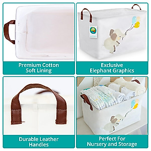 KAZULO 2 Pack Set Pink and Blue, Bunny Easter Baskets For Kids, Egg Hunt Bag For Boys and Girls, Baby laundry Hamper, Kids Easter Basket (Easter Bunny Bundle)