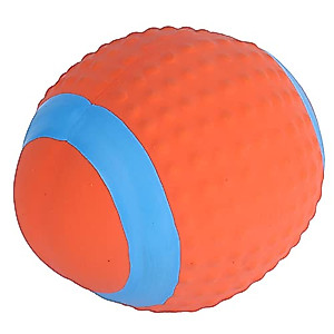 Qyebavge Durable Pet Rugby Toy Latex Squeaky Chew Ball for Dogs and Cats Teeth Cleaning Exercise Water Play