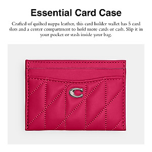 Coach Essential Card Case, Dragonfruit