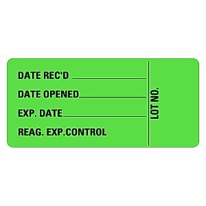 LabelValue Date Rec'd Date Opening EXP Date Medical Labels LV-MQC4