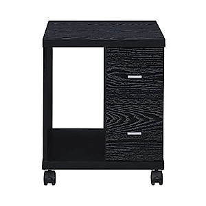 Coaster Home Furnishings Russell 2-Drawer CPU Stand Black Oak