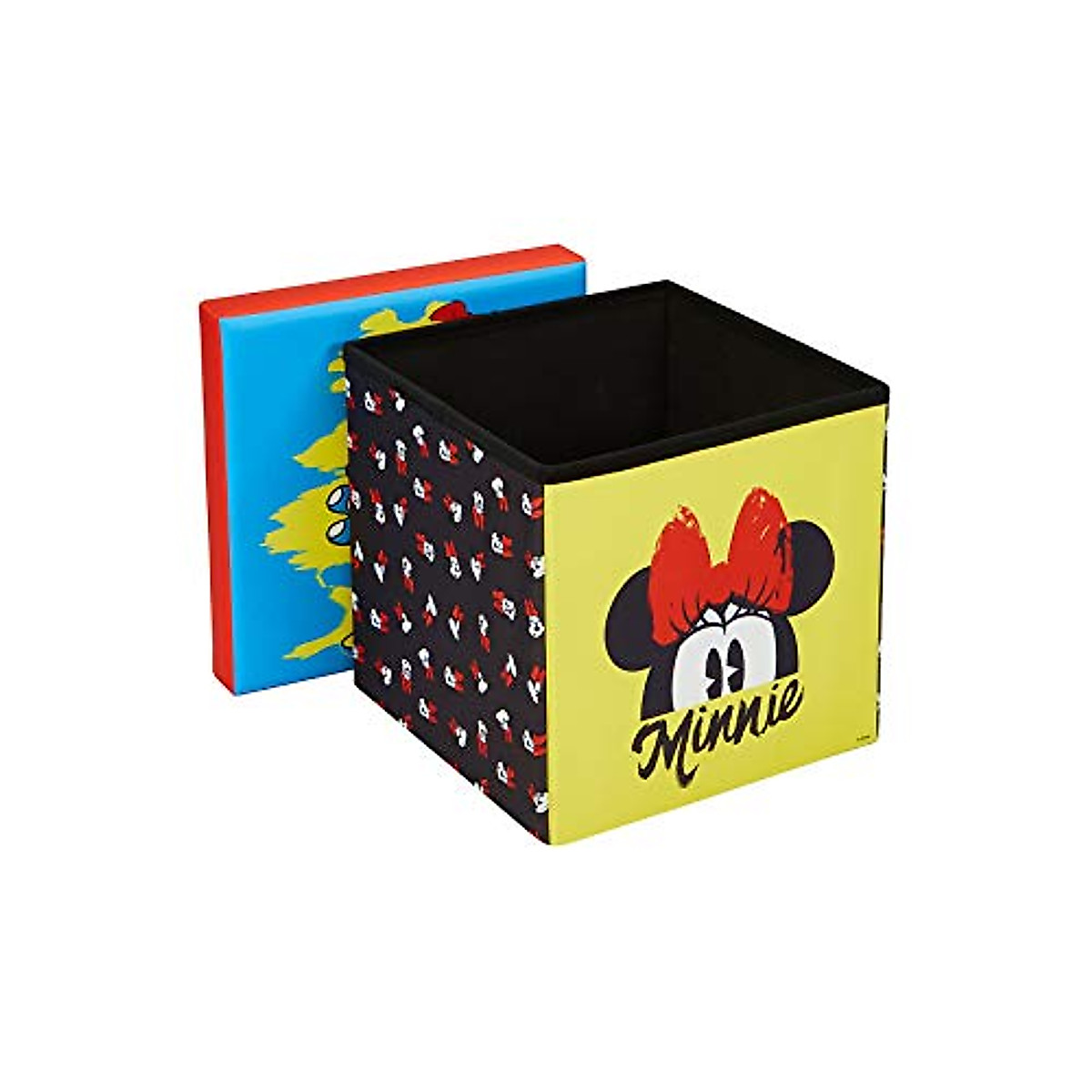 Disney Minnie Mouse Storage Ottoman, 15” Toy Box