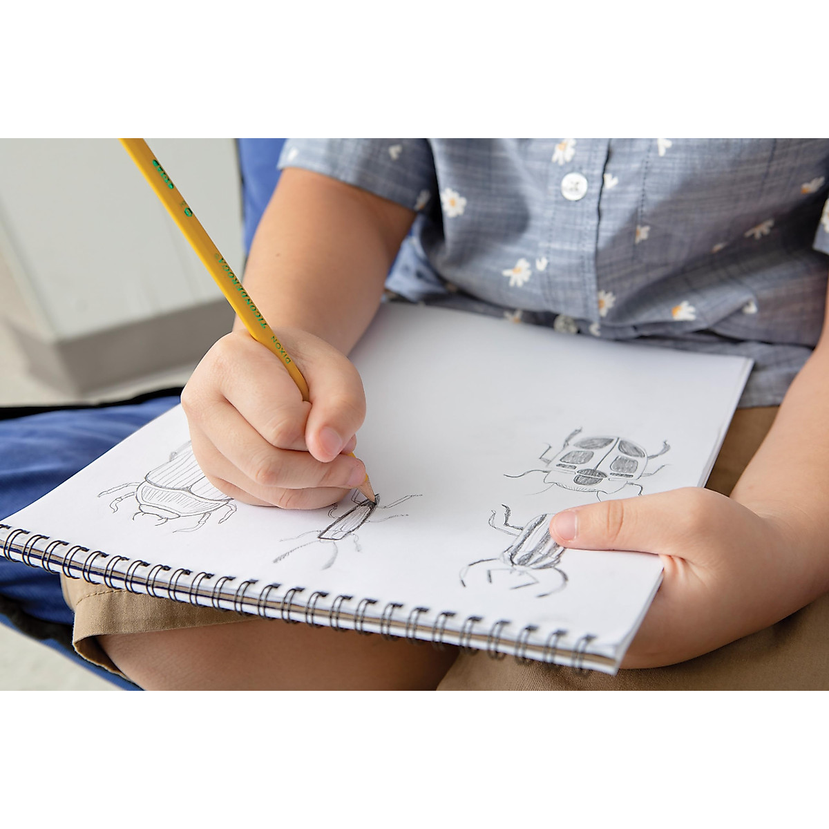 Ticonderoga Wood-Cased Pencils, Unsharpened, #2 HB Soft, Yellow, 96 Count