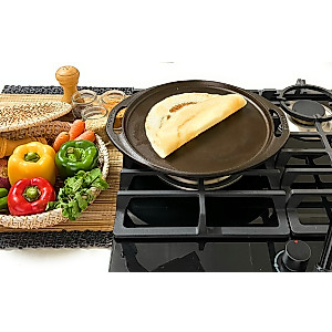DYNAMIC COOKWARES Cast Iron Dosa Tawa 11 Inch, 28CM