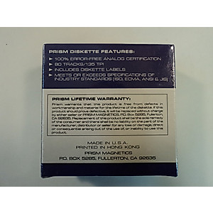 Prism MF-2DD 3.5 Inch Micro Disks 10 Count Double Sided Double Density 91051