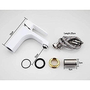 RONPOTY Kitchen Taps Kitchen Tap Modern Kitchen Faucet Bathroom Light Fixture Brass Paint Spray Lavatory Faucets Water Faucet Sink Faucet Hot and Cold Water Mixer Bath