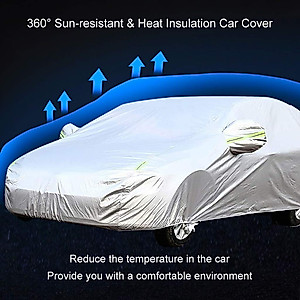 Old street Car Cover Compatible with Toyota Supra GR Coupe 2019-2021, All Weather Waterproof Breathable with Windproof Straps Indoor Outdoor Dustproof Car Tarp with Reflective Strips, Silver