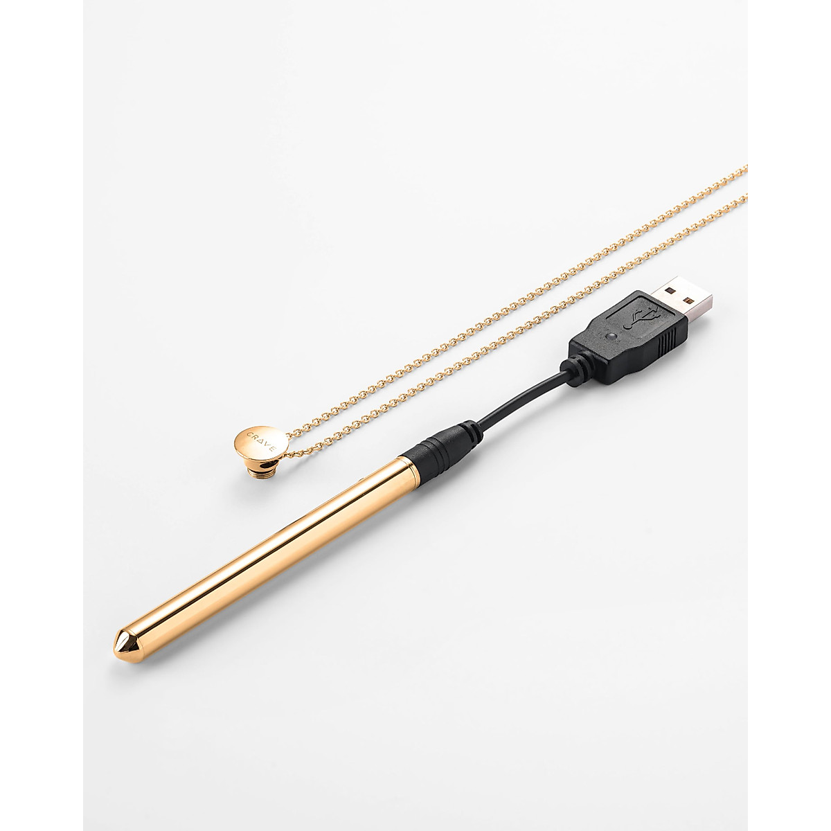 Crave Vesper 2 Original Vibrator Necklace | Wearable Sex Toys Vibrating Necklace for Adults | Luxury Adult Toys & Adult Toy Accessories, Gold