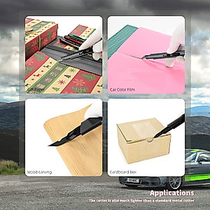 EHDIS Exacto Precision Hobby Knife Set Craft Knife Kit 9mm Utility Knife with Extra Blades Steel Ruler for Art, Working-Stencil, Scoring, Scrapbooking, Architecture Modeling, Crafting, Precision Knife