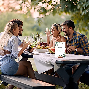 25 Pcs Wood Place Card Holder 2 Inch Rustic Table Number Holders Stands Wooden Sign Holders Photo Card Display Wood Stand for Wedding Party Birthday Retail Shop Office Pictures Menu Decorations