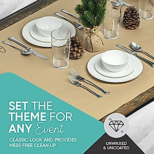 Made in USA Brown Kraft Paper Jumbo Roll 30" x 2400" (200ft) Ideal for Gift Wrapping, Art, Craft, Postal, Packing, Shipping, Floor Protection, Dunnage, Parcel, Table Runner, 100% Recycled Material