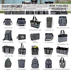 geckobrands Sling Bag | Versatile Unisex Crossbody Shoulder Bag | Stylish Companion for Adventures and Everyday (Every Day Gray 1)