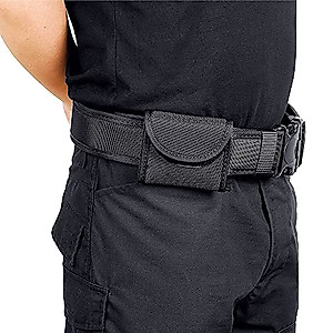 TAFTACFR Double Glove Pouch Police Firefighter EMS EMT Paramedic Medical Disposable Gloves Holder for 2 and 2.25" Duty Belt(Ballistic Nylon)