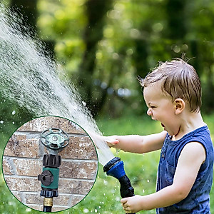 JUSONEY Shut Off Valve, Water Hose Turn Off Valve Garden Hose Connector Set with Rubber Gaskets (12PCS)+Leak-Free Ball Valve (6PCS) Standard 3/4" Thread