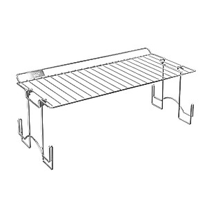 Yukon Glory™ Griddle Warming Rack, Designed for 17" Blackstone Griddles, One-Step Clip On Attachment, Portable and Collapsible
