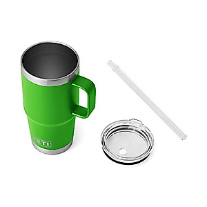 YETI Rambler 25 oz Straw Mug, Vacuum Insulated, Stainless Steel, Canopy Green