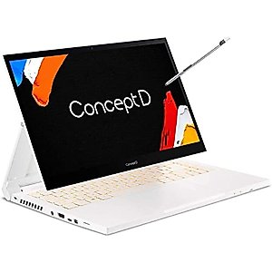 Acer ConceptD 3 Ezel Convertible Creator Laptop (2022 Model), Intel i7-10750H, GeForce GTX 1650 Max-Q, 14" FHD, Gorilla Glass, Pantone Validated, 100% sRGB, 16GB, 1TB NVMe SSD, Wacom AES 1.0 Pen