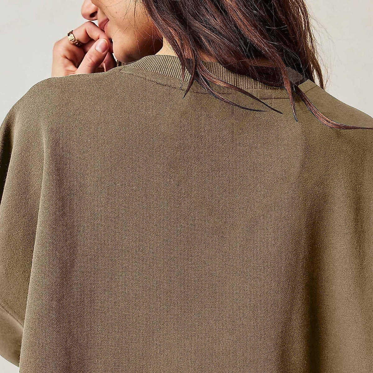 Oversized Sweatshirt Dress for Women 2024 Fall Fashion Long Sleeve Crewneck Pullover Tops Relaxed Fit Sweatshirts Mini Dress Fall Womens Outfits Womens Free People Dupes Khaki Dresses XXL