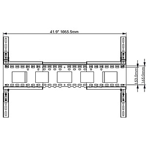 THE MOUNT STORE Expandable Fixed Position TV Wall Mount for TCL 55" Class LED 5 Series 2160p Smart 4K UHD TV with HDR Roku TV Model 55S515 VESA 200x200mm
