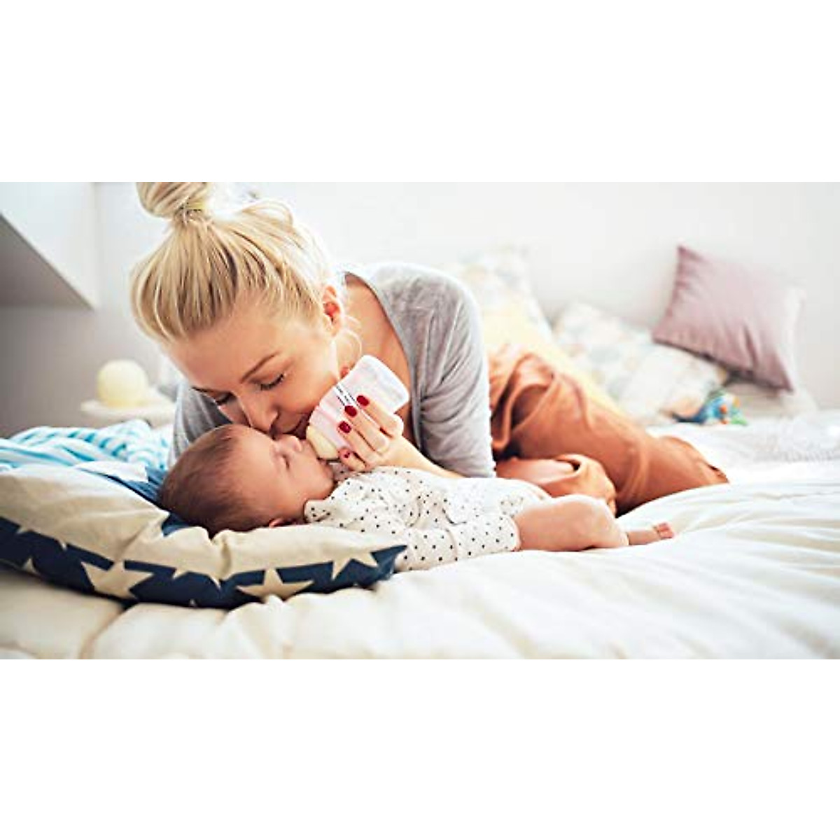 Bottle Labels, Food Pantry Label, Write-On, Self-Laminating, Waterproof Kids Name Labels for Baby Bottles for Daycare School, Dishwasher, Freezer, Kitchen Safe (Simply Colors - Rainbow Inspired))