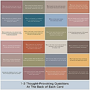 100 Affirmation Cards for Women and Men With 150+ Thought-Provoking Questions, Unique Affirmation cards for stress Relief, Meditation and Self Care Gift For Women and Men.
