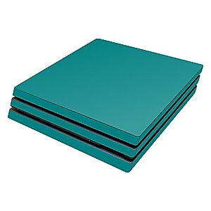 MightySkins Skin Compatible with Sony PS4 Pro Console - Solid Teal | Protective, Durable, and Unique Vinyl Decal wrap Cover | Easy to Apply, Remove, and Change Styles | Made in The USA