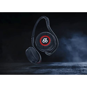 66 AUDIO - Sport2 - Wireless Sports Headphones - 25 Hours Music Playback, Noise Cancelling Microphone, BT 5.0, HD Sound, Premium, Lightweight, Foldable. Running, Cycling, Fitness, Gym, Neckband (2023)