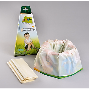 COMFYDO! Travel Potty Foldable and Disposable Children Potty Training (Color)