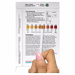 Industrial Test Systems WaterWorks 481108 Total Hardness Test Strip, 3 Second Test Time, 0-1000ppm Range (Pack of 30)