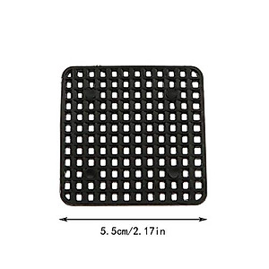 Maxmoral 30pcs Flower Pot Hole Mesh Pads Plastic Square Thicken Breathable Net Bottom Grid Mat for Bonsai Garden Supplies