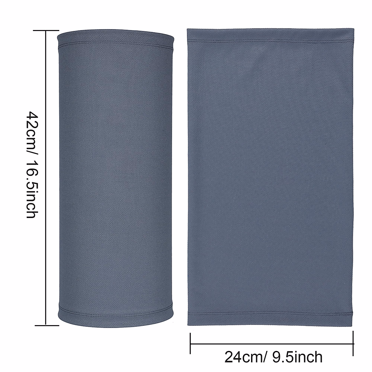 Geyoga Summer Face Mask for Men Neck Gaiters Scarf Face Covering Balaclava Fishing Cycling Running Masks Windproof Bandana (Black, Grey, Royal Blue, Green, Navy, White, 6 Pieces)