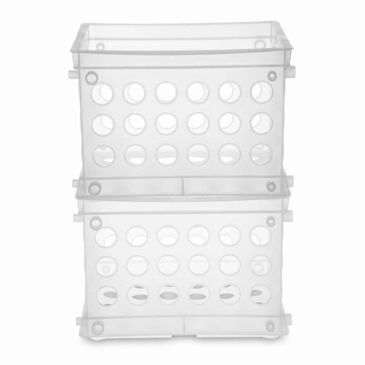 Sterilite 16958612 Mini Crate, Clear, 12-Pack,Small