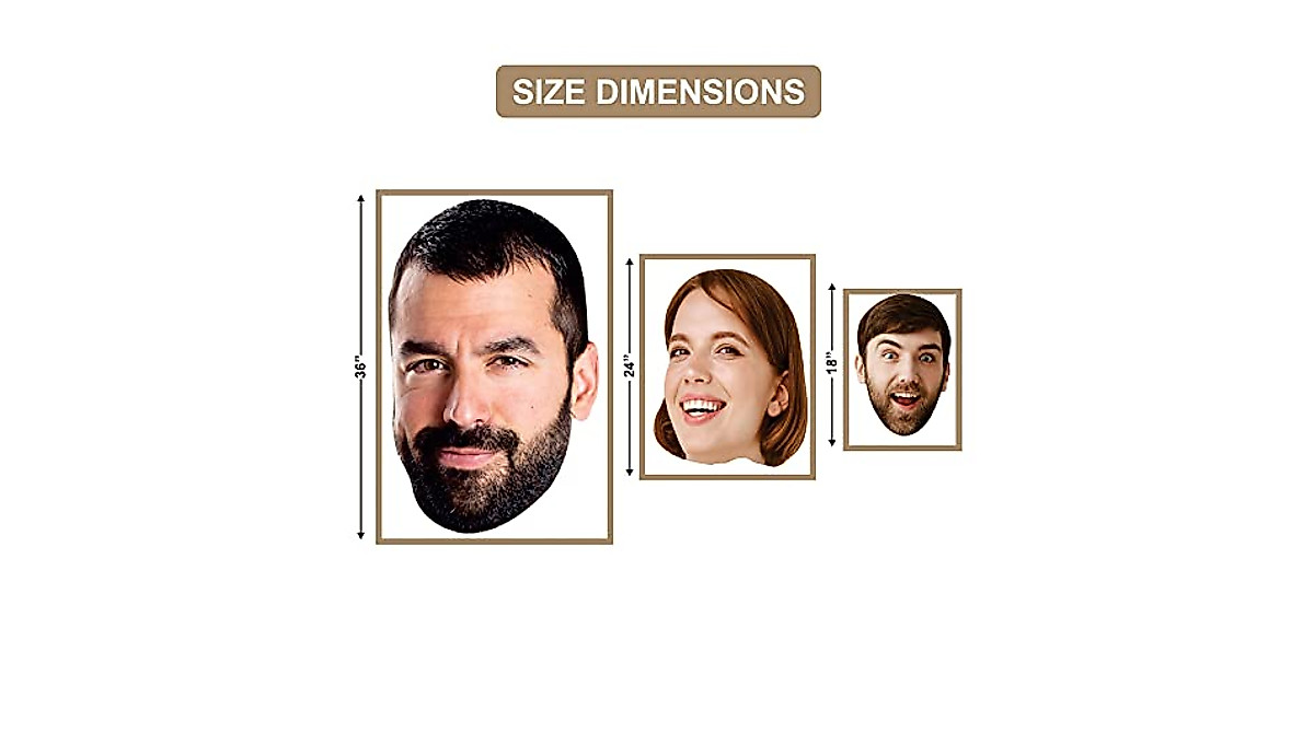 Custom Big Head Face Cutouts for Weddings & Parties | Voila Print