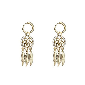 Dreamcatcher Long Earrings Temperament Personality Design Ear Accessories Women Fashion Jewelry Dream Catcher Dangle Earrings