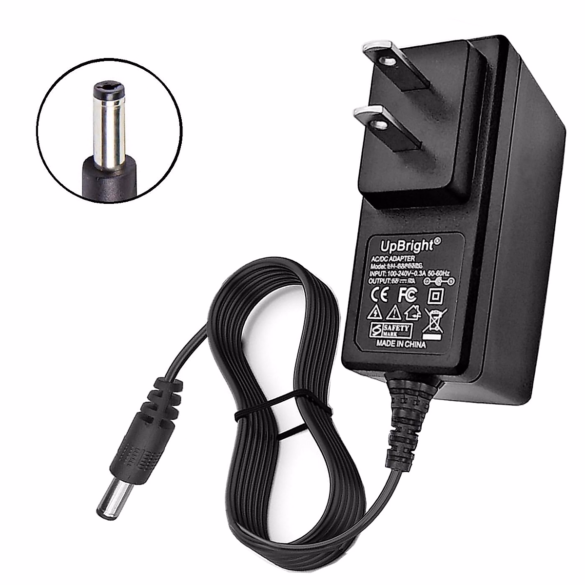 UpBright 27V AC/DC Adapter Compatible with Ganiza V20 V25 V25S 21.6V 22.2V 2200mAh Li-ion Battery Cordless Stick Vac Vacuum Cleaner CS13A270050FUF HCX1501-2700500U 27VDC 0.5A Power Supply Cord Charger