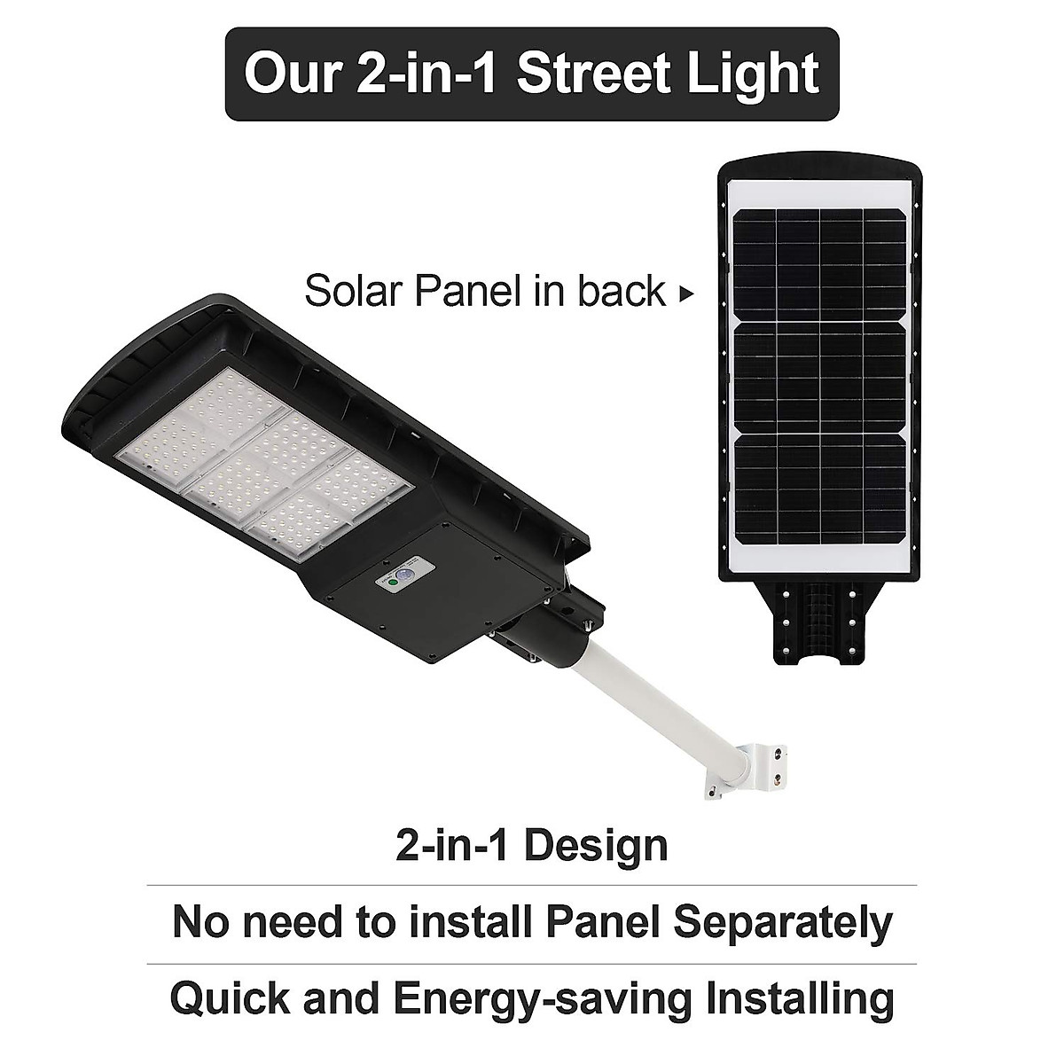 300W Solar Flood Light with Remote Control, Motion Sensor Dusk to Dawn Solar Security Flood Lights, IP67 Waterproof Dimmable Outdoor Street Lighting for Parking Lot, Garden, Yard, Driveway, Patio