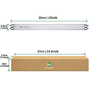 Kensizer 2-Pack 13'' Bug Zapper Light Tubes Replacement 10W Each for 20W Electronic Bug Zapper T8 Lamp Bulbs for Indoor Outdoor