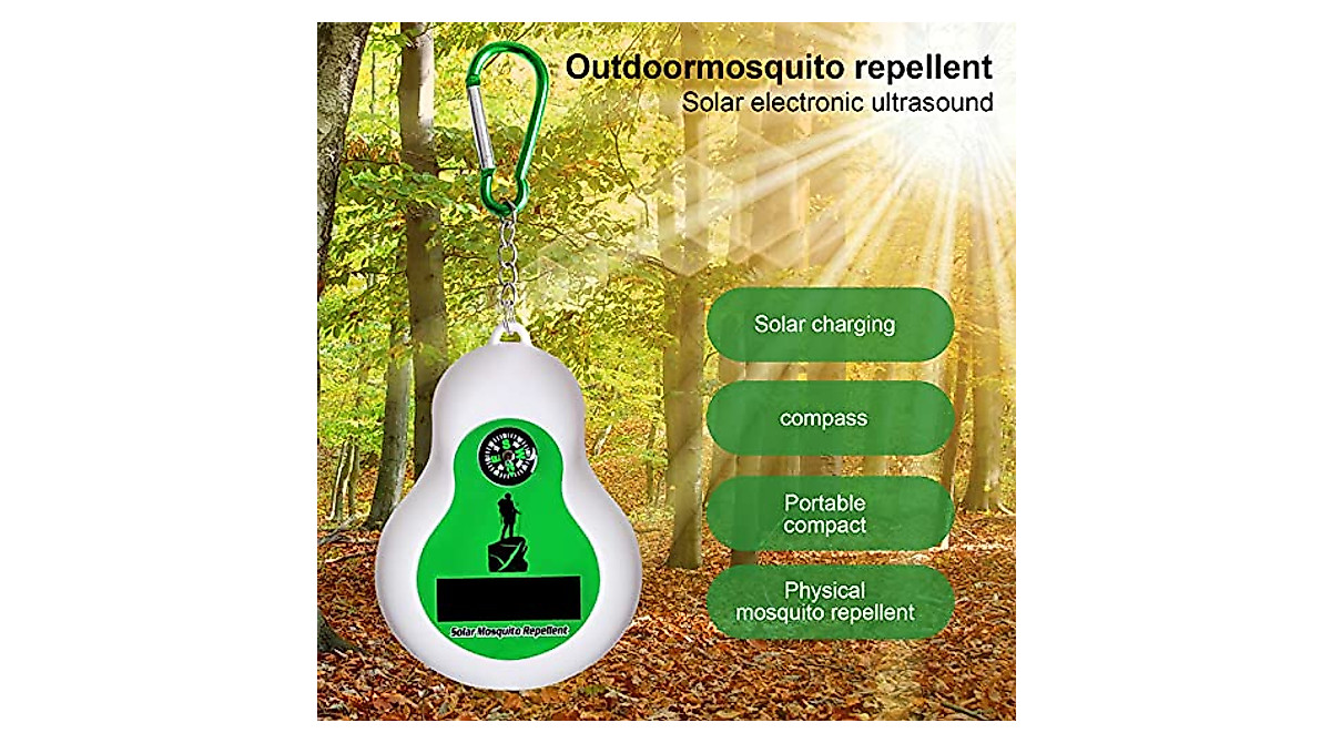 Solar Ultrasonic Mosquito Repellent with Compass for Outdoor