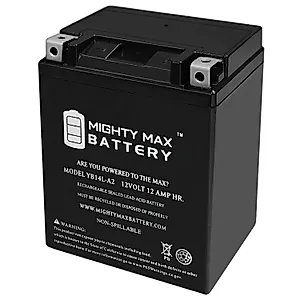 Mighty Max Battery YB14L-A2-12 Volt 12 AH, 210 CCA, Rechargeable Maintenance Free SLA AGM Motorcycle Battery