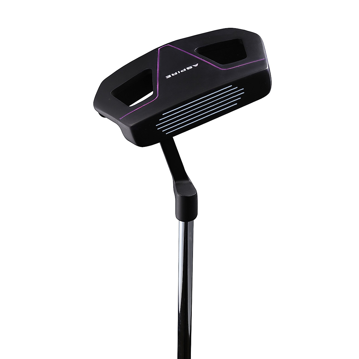 Aspire XD1 Ladies Womens Complete Right Handed Golf Clubs Set Includes Titanium Driver, S.S. Fairway, S.S. Hybrid, S.S. 6-PW Irons, Putter, Stand Bag, 3 H/C's Purple (Right Hand Petite -1")