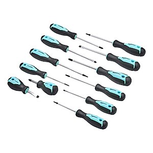 Amazon Basics 12 Piece Magnetic Screwdriver Set, Pink