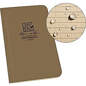 Rite In The Rain Field Flex Memo Book Tan, 6 x 3.5 x 0.25
