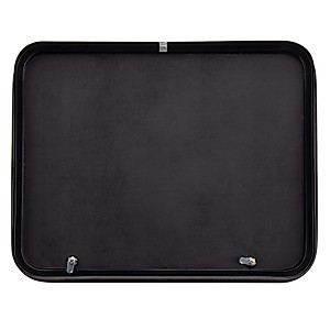 RecPro RV Baggage Door | Rounded Corners | Camper | Compartment Door | Black Fiberglass (36" W x 24" H) | Made in America