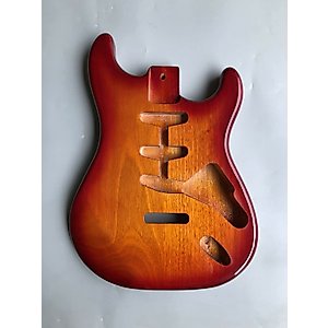 New Guitar Body Mahogany SSS Pickup Glossy Painting DIY Guitar ST Style Bolt on
