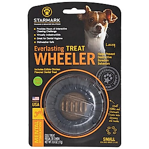 Starmark Everlasting Treat Wheeler Dog Toy Small